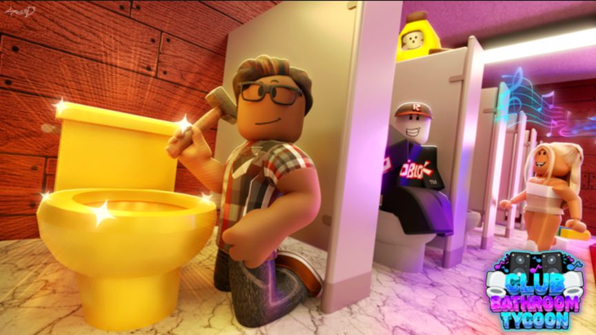 Roblox夜店厕所大亨:建造黄金马桶!欢乐厕所模拟器!小格解说