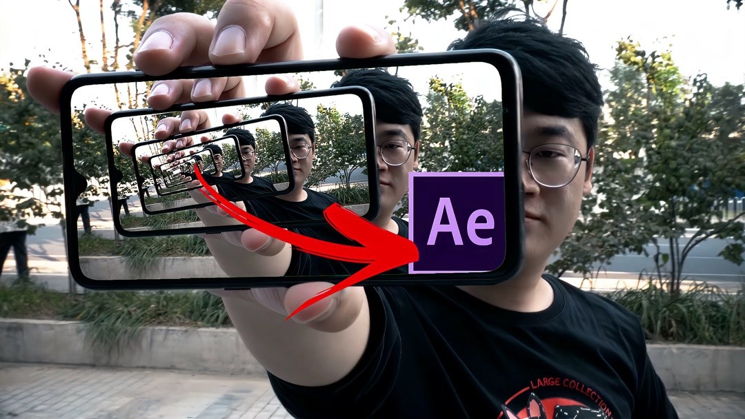 AE制作超火的手机和电脑屏幕无缝转场效果