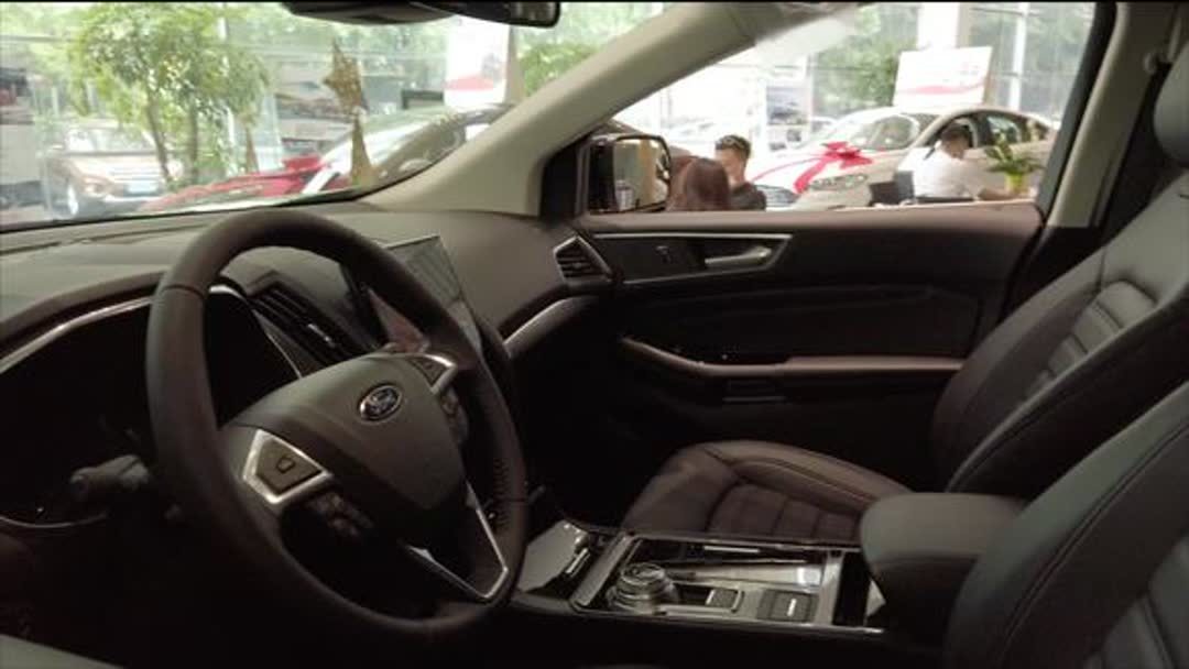 福特锐界探店实拍 超大中控屏 旋钮式换挡 锐界科技感如何?