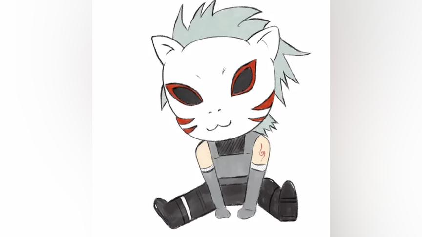 暗部卡卡西#火影忍者#procreate #日常瞎画