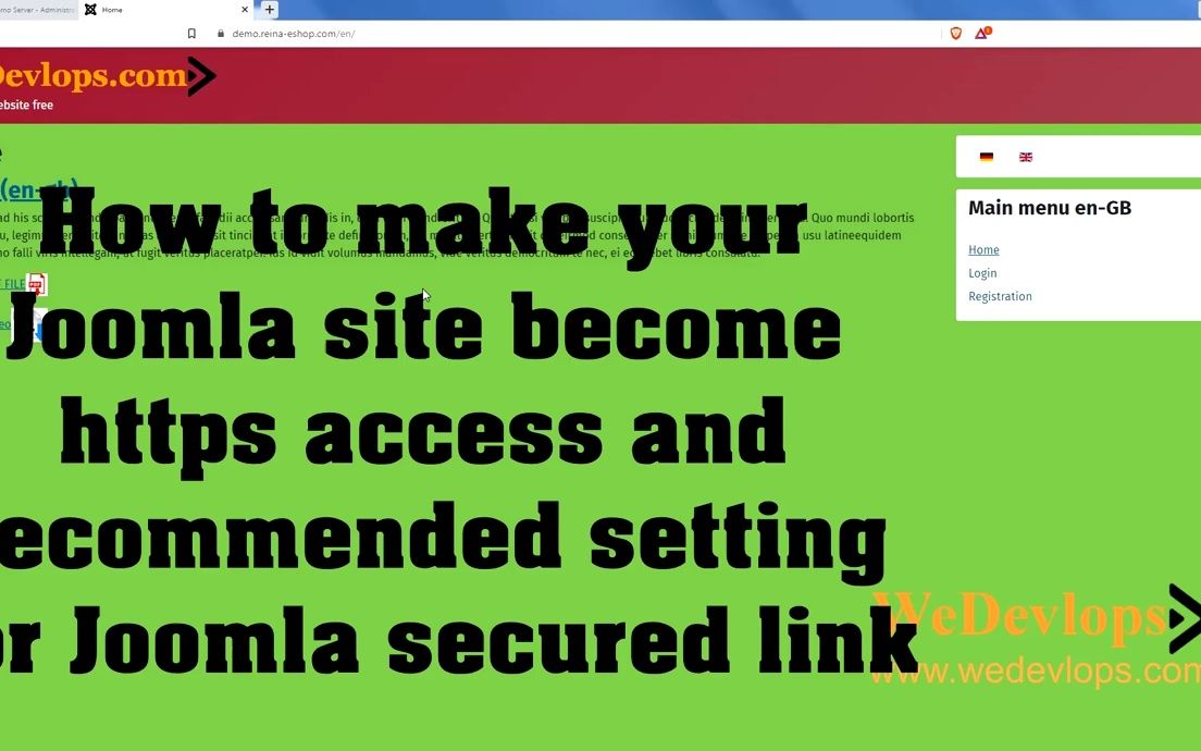 如何让您的 Joomla 网站成为 HTTPS 访问和 Joomla 的推荐设置