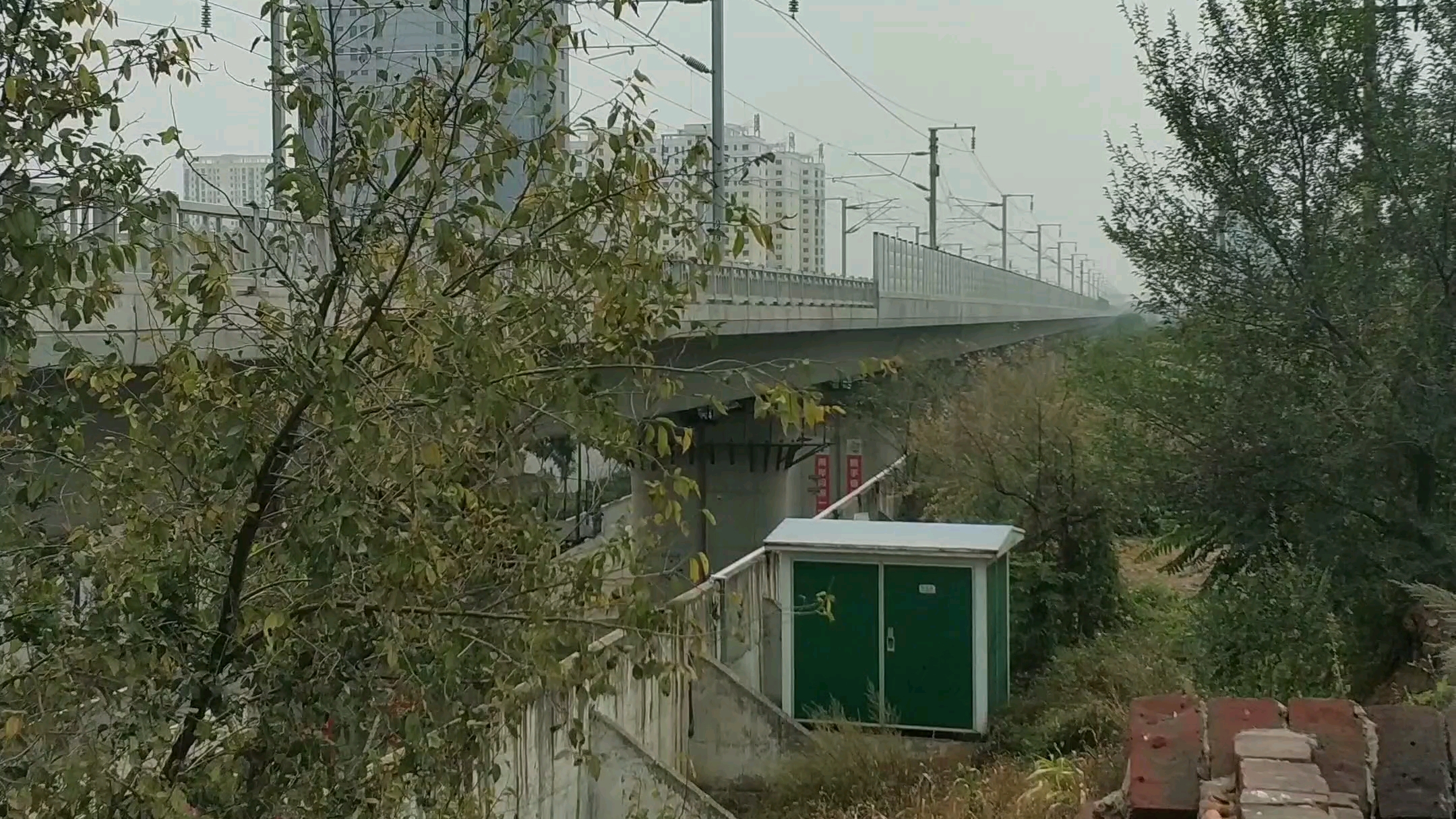 2020.9.26太焦高铁动检车CRH2C-2061通过高平市区段,高平迎来历史...