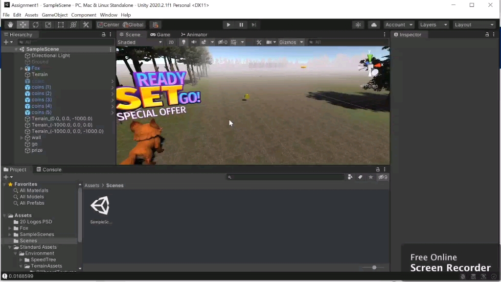 花了一个下午做的Unity小游戏。
