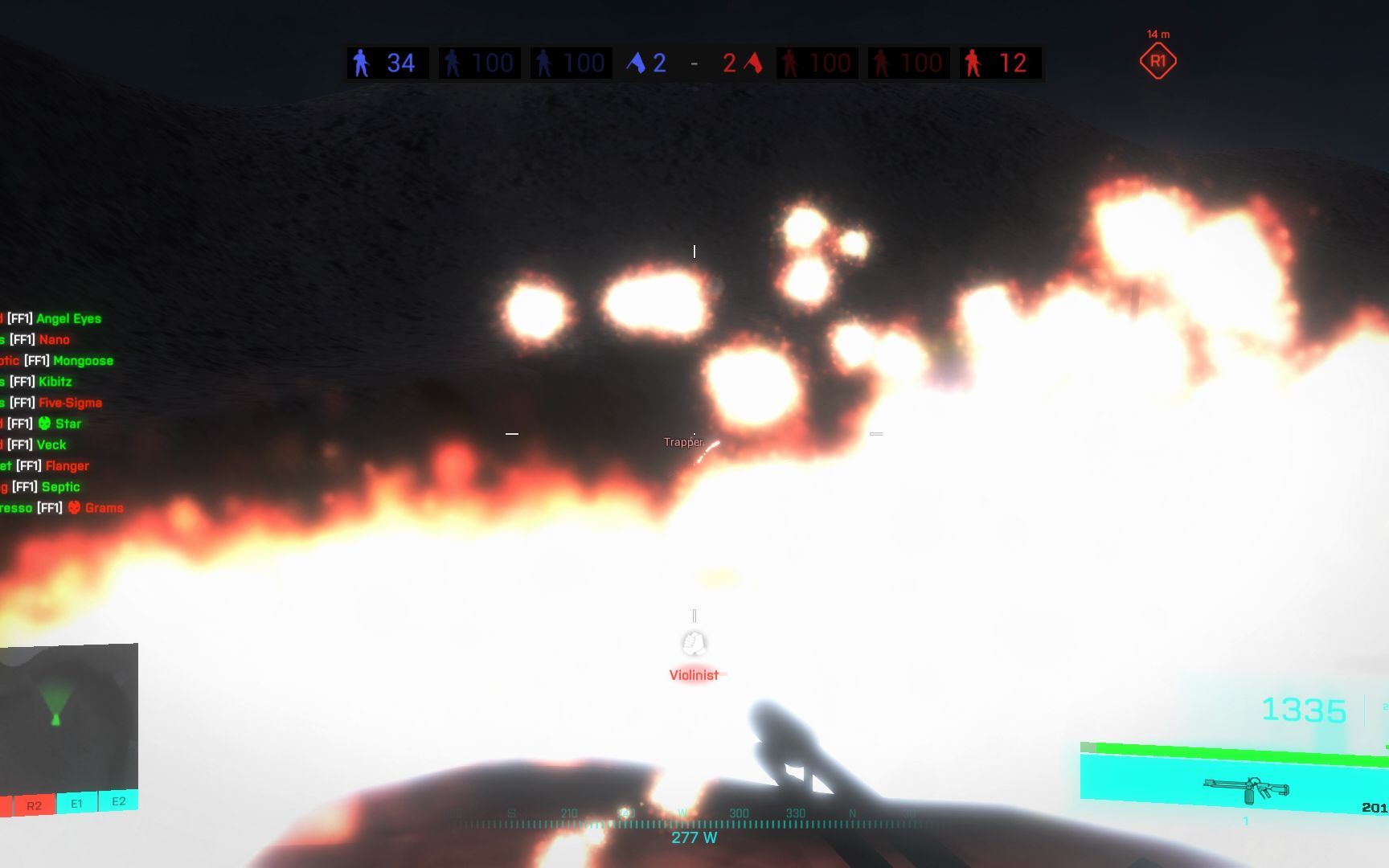 【战地模拟器】炙热的喷火器,温暖了寒冷的夜