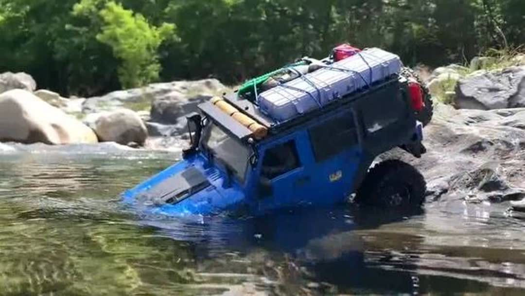 RC遥控车:牧马人玩越野,跋山涉水无所不能