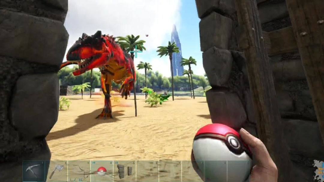 如何用神奇宝贝球,驯服精英异特龙?方舟1796