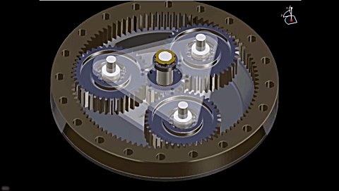 行星齿轮的运行机制, 看看它的内部结构