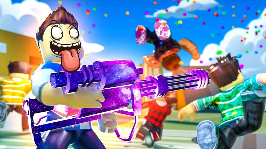 Roblox随机武器模拟器:我变成了核弹!荒野乱斗大作战!小格解说