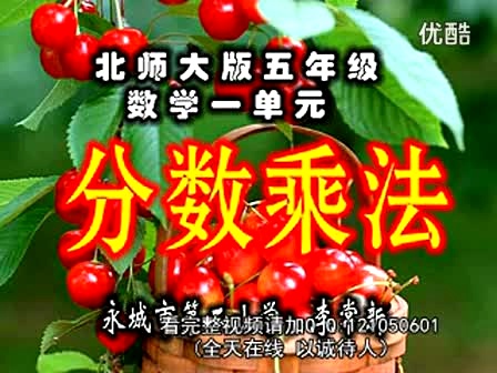小学五年级数学优质课视频《分数乘法》_北师大版_李常新.