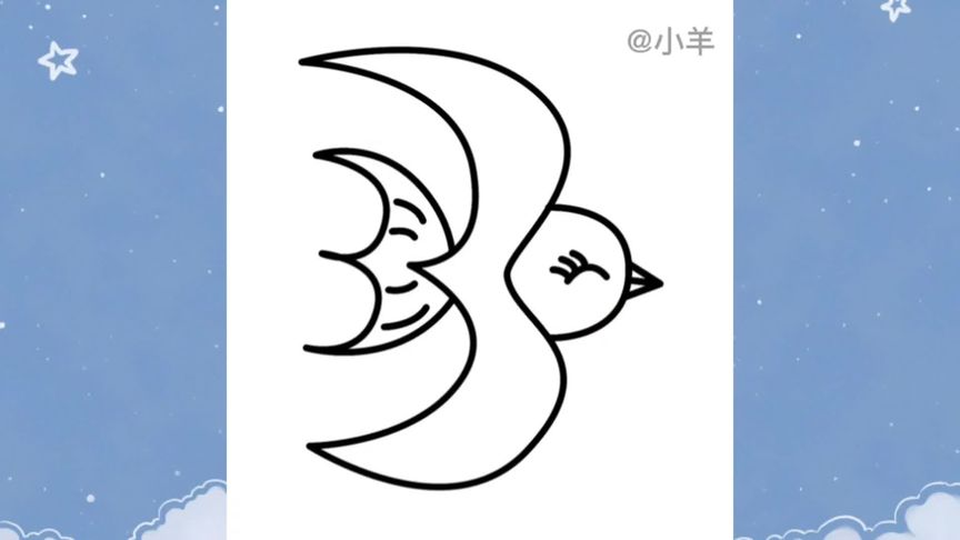 小燕子简笔画 #简笔画 #一起学画画 #简笔画教程