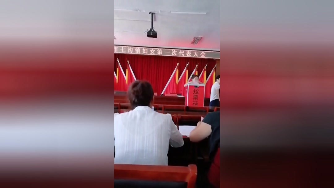 平泉市七沟镇妇女第一次代表大会投票进行中