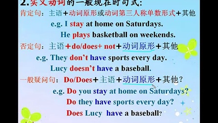 语法-词法-动词-一般现在时-张红专