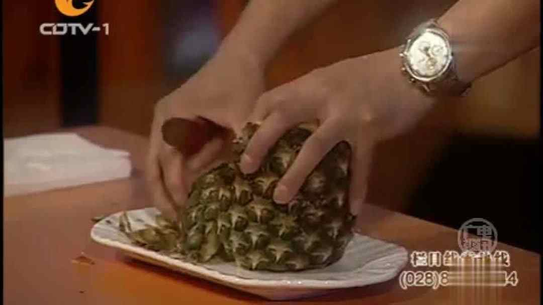 如何切菠萝,教你个方法,非常简单