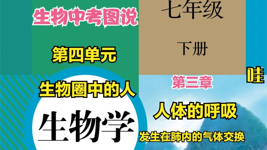 生物中考七年级下册第四单元第四章第一节“流动的组织——血液”