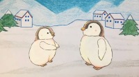 手绘定格动画:企鹅兄妹捕鱼记