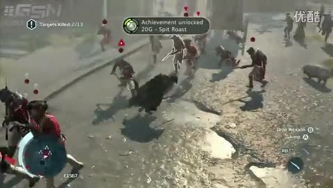 [转载]《刺客信条3》成就任务指导Spit Roast Achievement英文流程720P