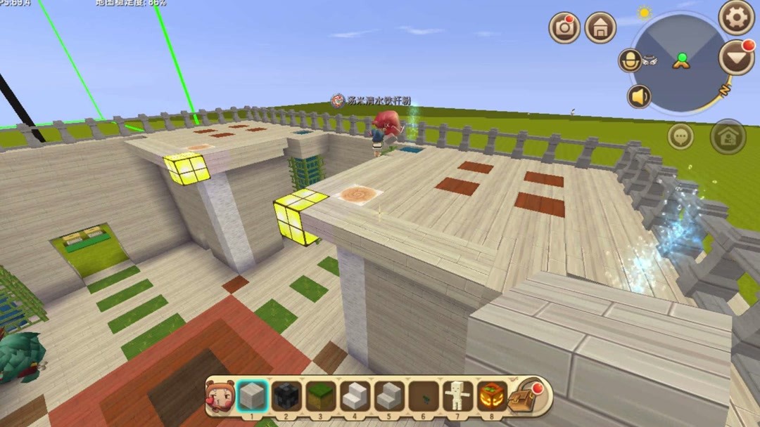 迷你世界:超级无敌大城堡,我要开始建造二层了