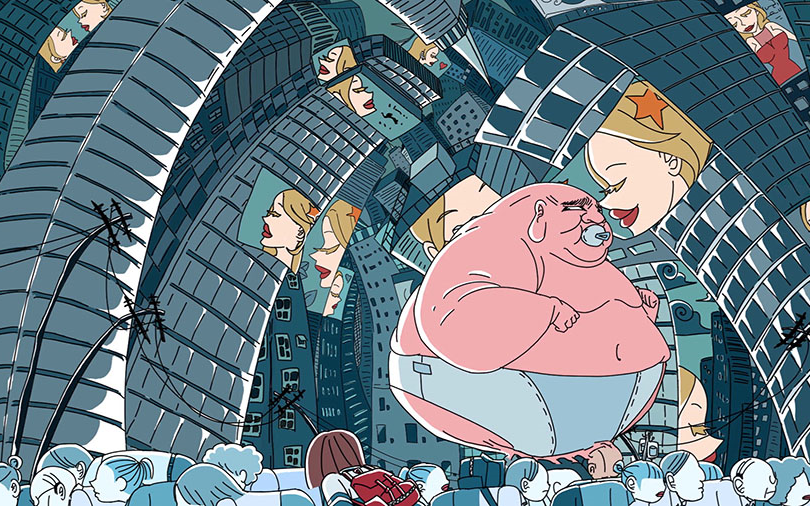 动画毕设《爬行世界》 当所有人都爬着走