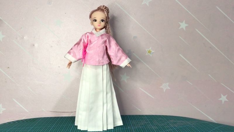 古法裁剪给芭比娃娃做明制汉服!