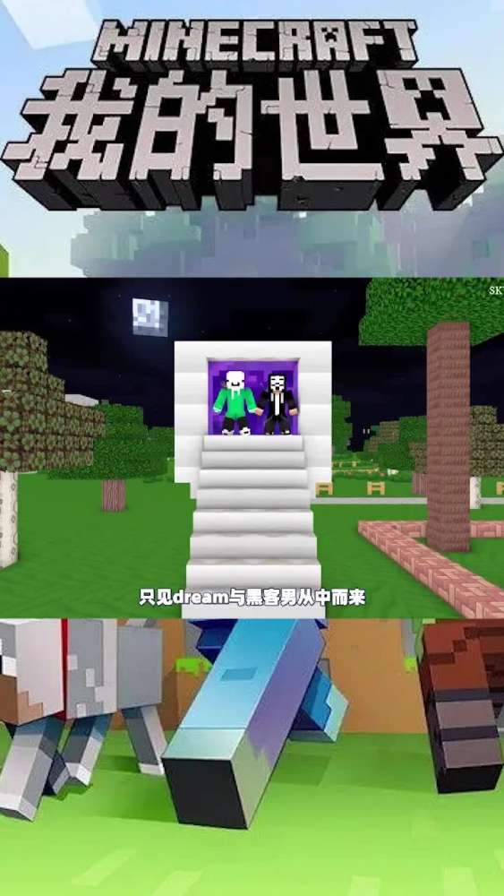 我的世界 我的世界dream 我的世界动画两个大神Dr