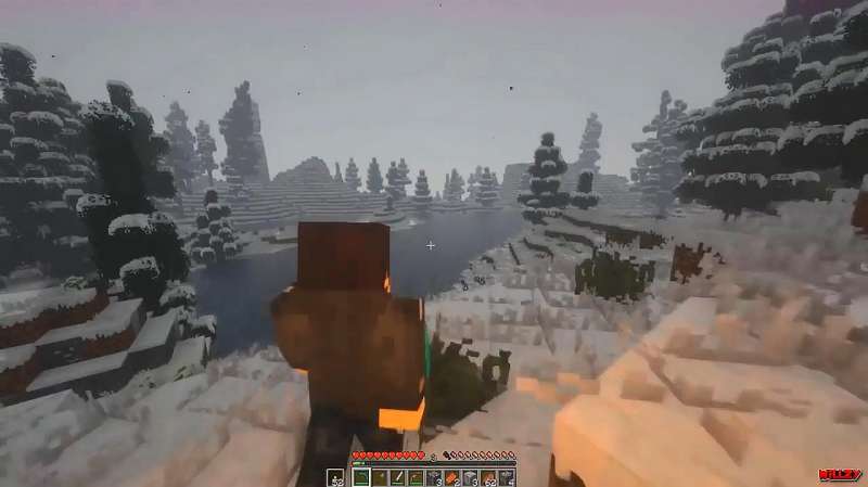 我的世界:MC画质渣?只怕你的显卡扛不起,用最高画质生存一天!