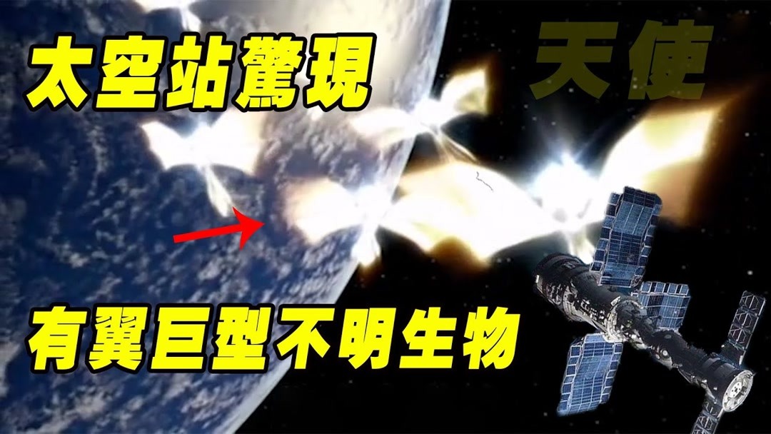太空站惊现有翼巨型不明生物,宇航员称竟是传说中的天使?