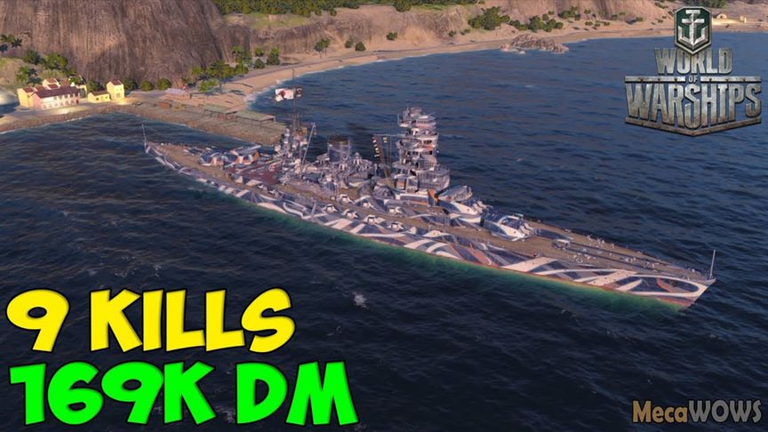 战舰世界:日系 战列舰 长门(Nagato) 9杀 169K点伤害