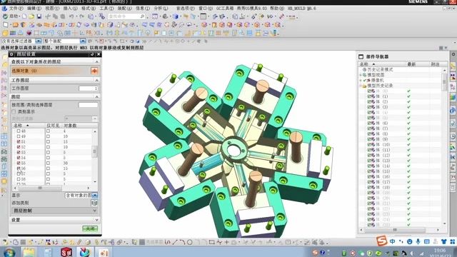 叶轮(偶数叶片)出滑块模具结构!#模具设计学习 #模具设计
