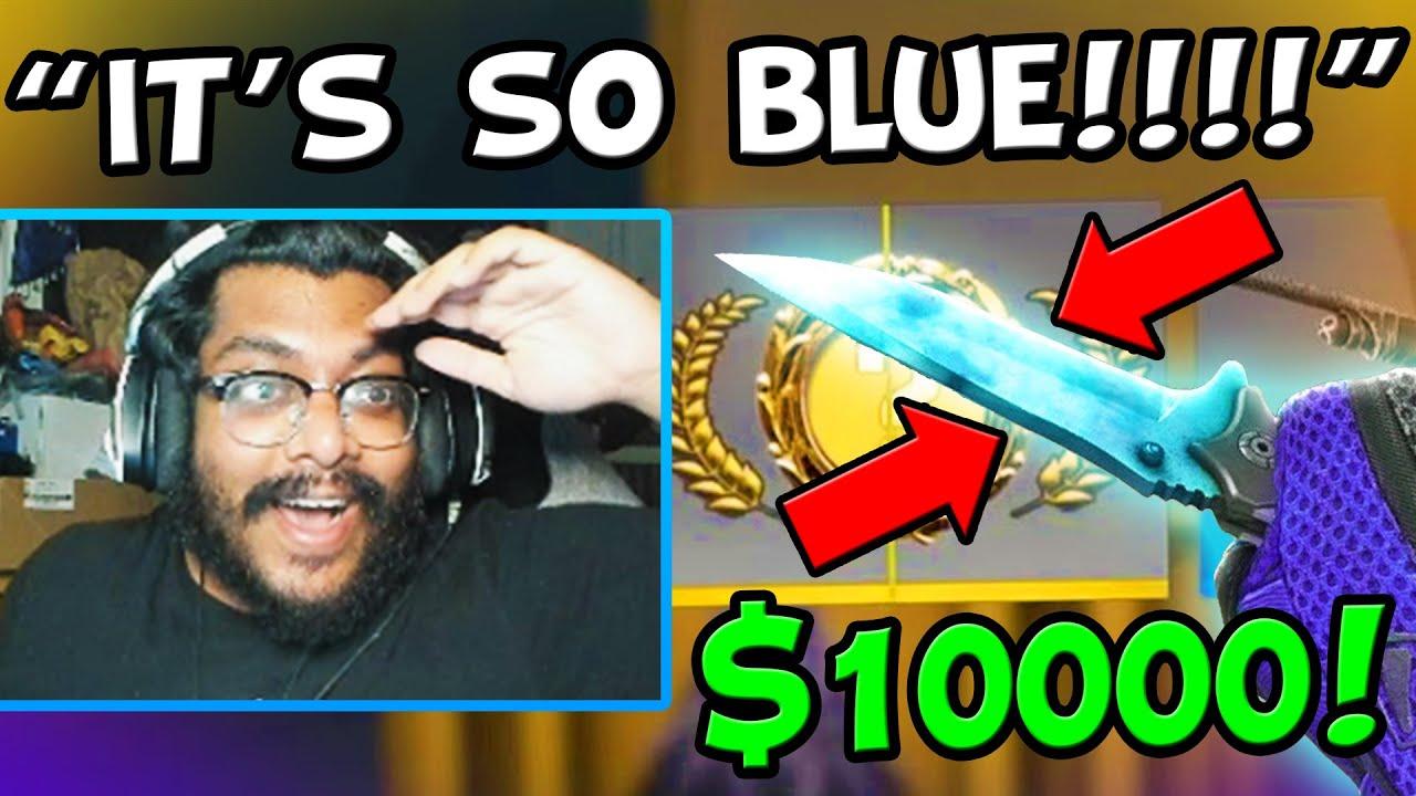 【CSGO】他开出了超蓝的蓝宝石刀! *$10,000+!?*(世界唯一?)