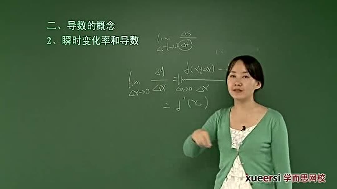 学而思高中数学之导数运算教学视频
