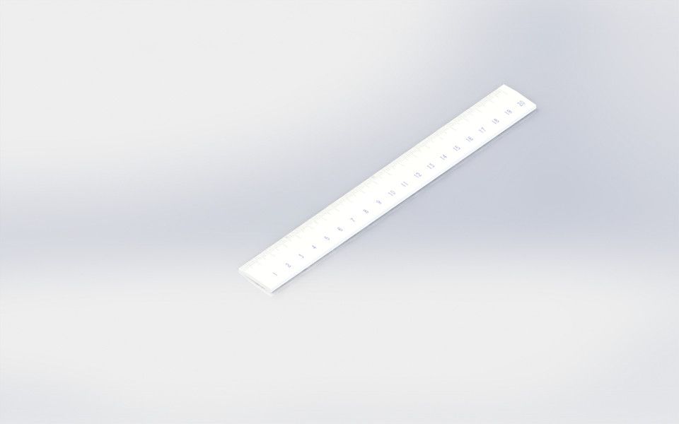 用SolidWorks绘制刻度直尺一首歌的时间足以!