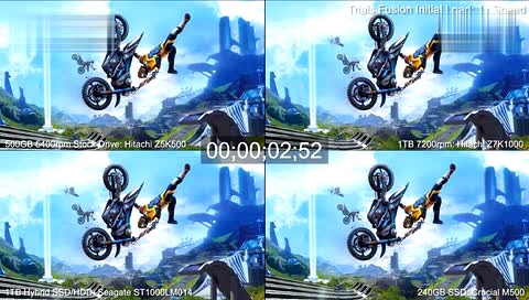 PS4更换硬盘比较 游戏读取速度测试