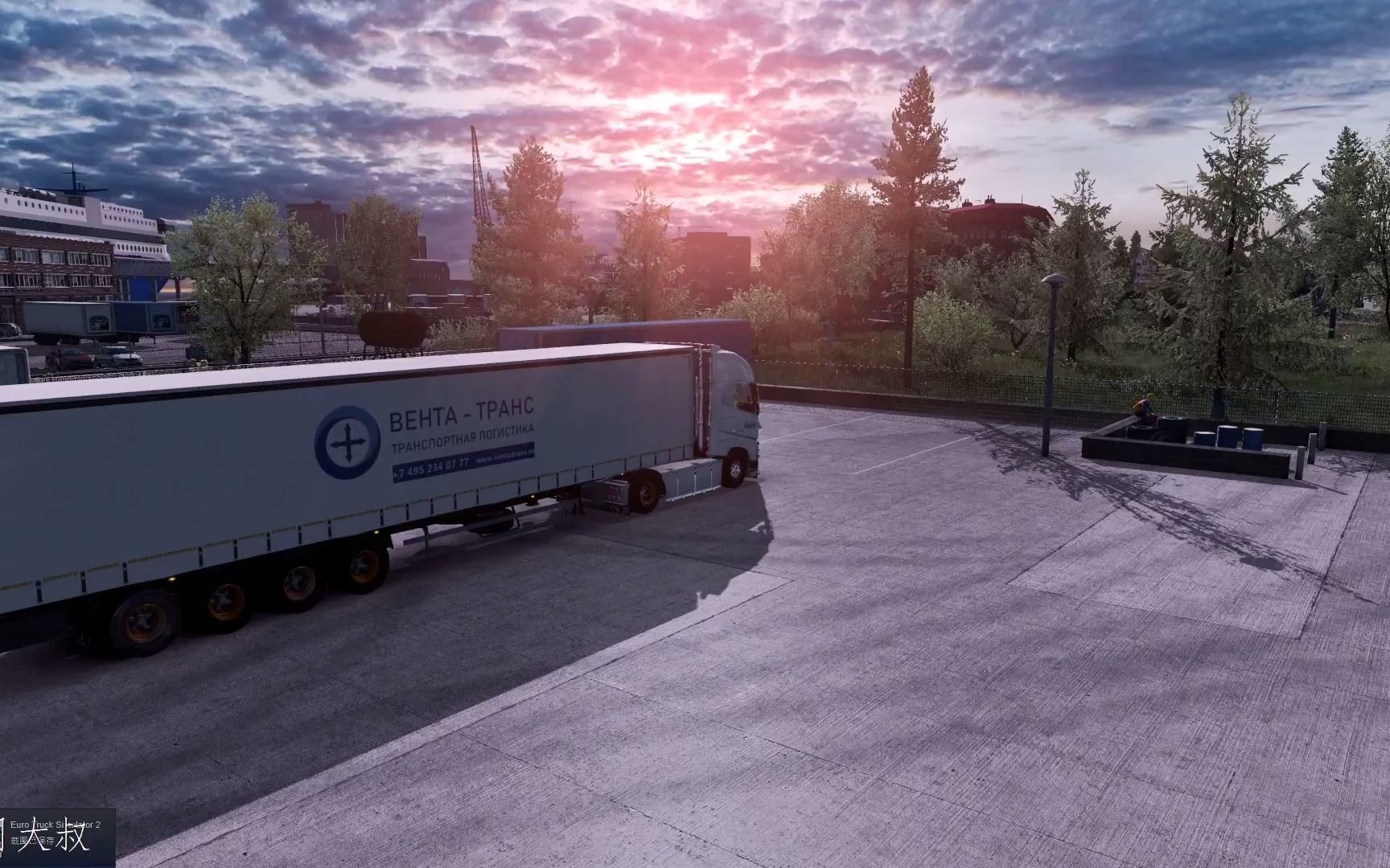 欧卡2-创业记第64集,日常拉货,落日余辉是最好的陪伴!