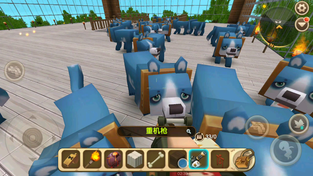 迷你世界我圈养了好多只狗啊