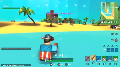 Roblox皇家岛屿:遇到开挂玩家?堡垒之夜模拟器绝地求生!