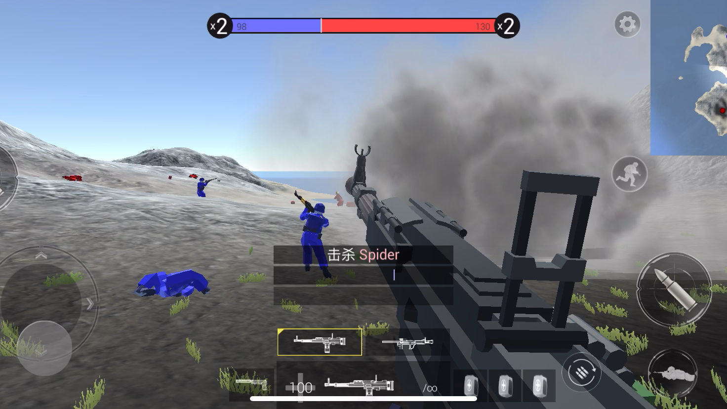 战地模拟器手游试玩。操作有点难受