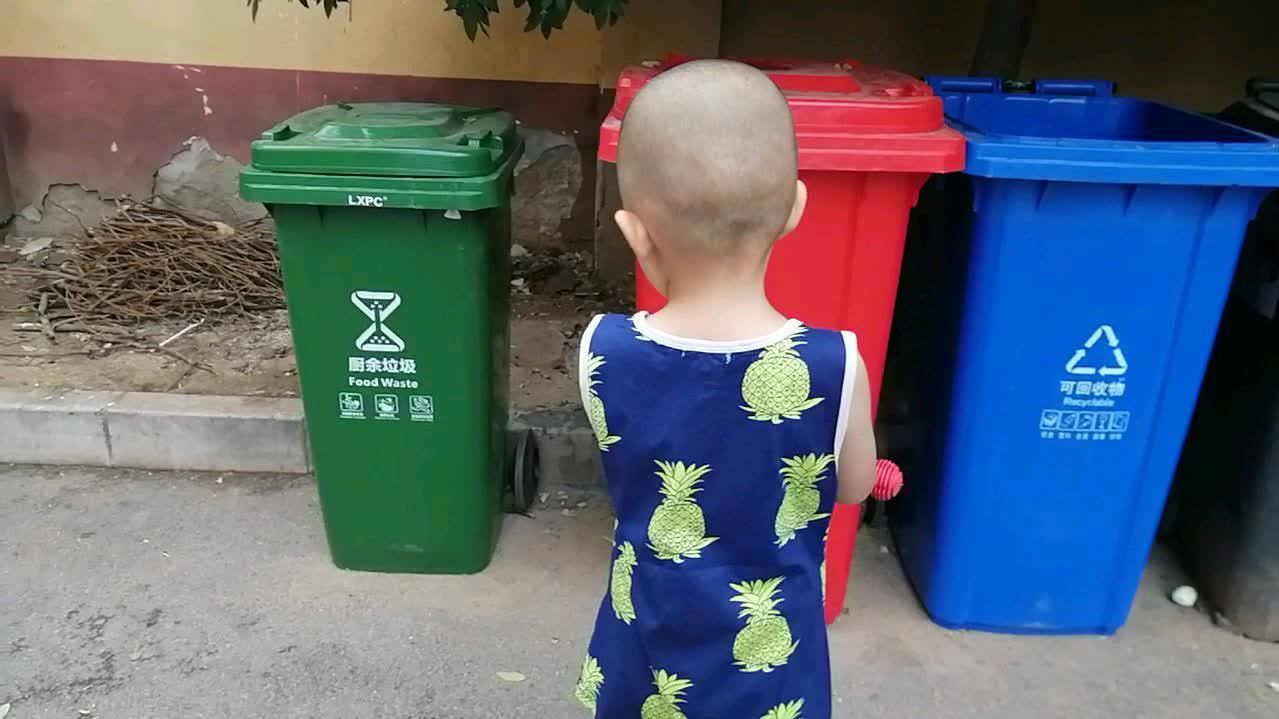 认识分类垃圾桶,学垃圾分类