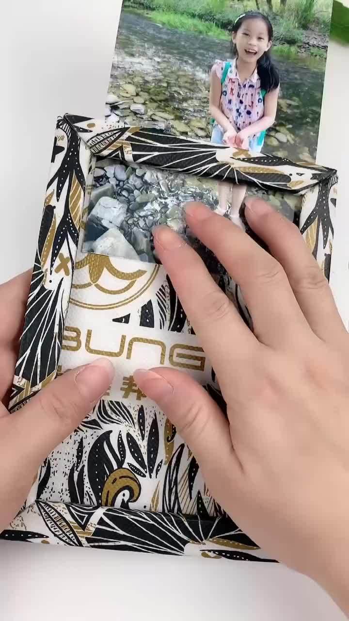 废纸板跟购物袋不要扔了,用来做好看又实用的相框