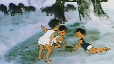 经典中国水墨动画《牧笛》第二段,经典就是经典,泪奔!