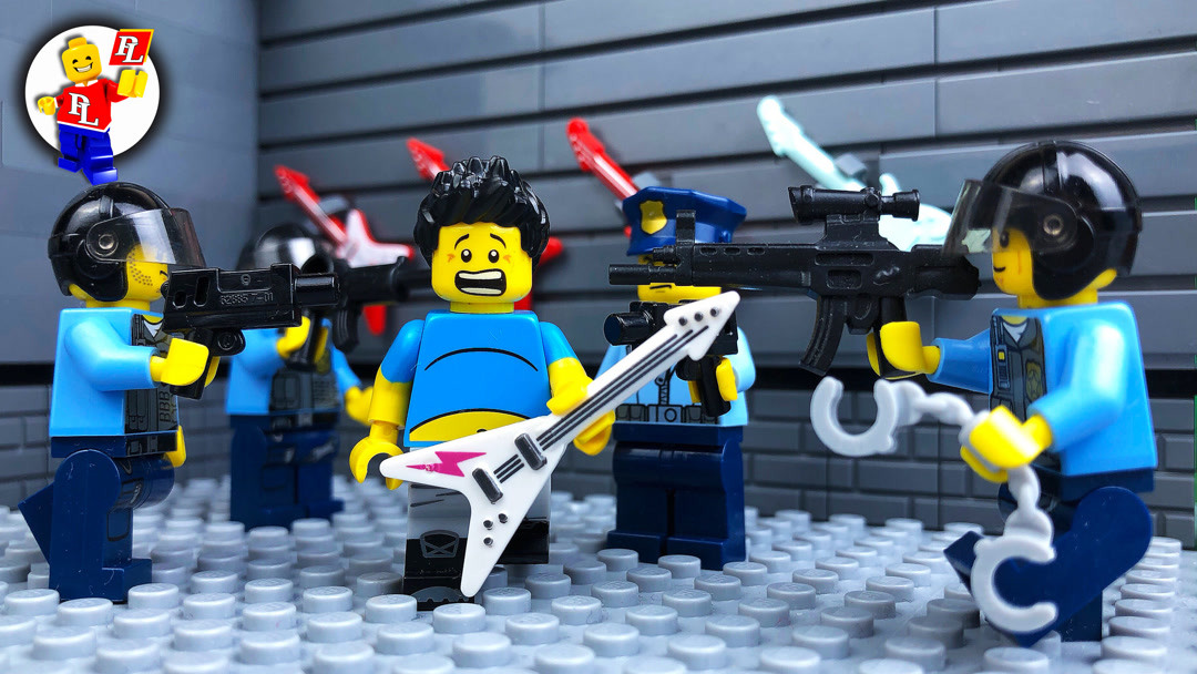 积木玩具世界之我的动画 第38集 深夜偷摇滚吉他 撞上怪物乐队