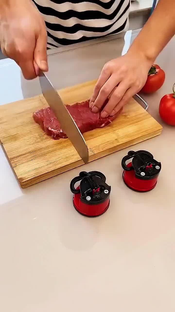 别这么磨菜刀了试试这个磨刀器吧划拉几下就变锋利了