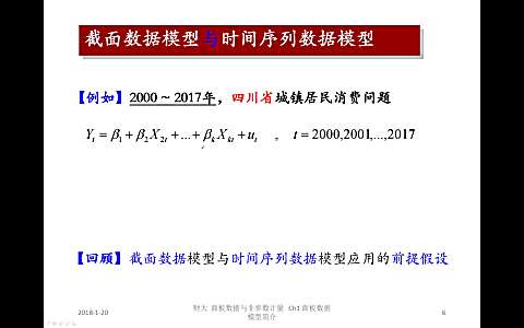 面板数据模型简介《面板数据模型分析EViews软件操作教程与案例...