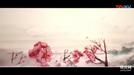 ...风古风梅花 花瓣飞舞 水墨传统民俗文化片头视频制作截了一段小视频