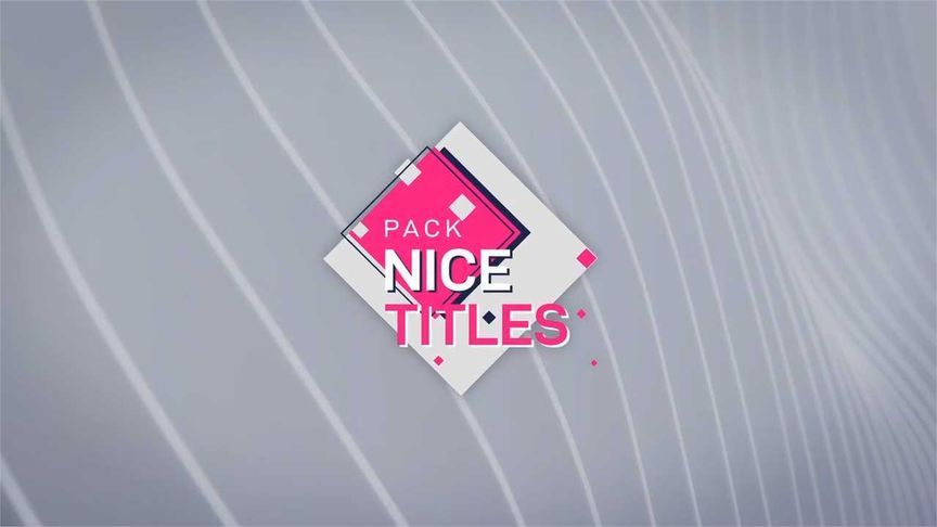 12个创意几何标题AE模板