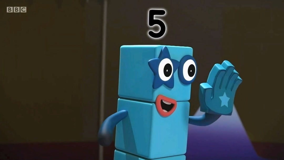 数字积木 搞笑动画:数字5和大家打招呼 没想到被大家嫌弃了