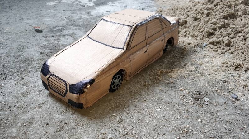 教你如何用纸板,手工自制玩具小汽车,会漂移哦!巧手迎春