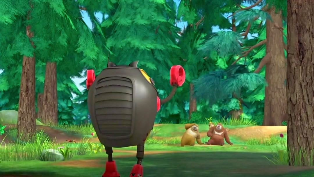 小公主这几天老看《熊出没之丛林总动员》机器小怪兽,游戏都不玩了 #...