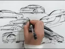 如何设计汽车 小稿草图手绘_高清