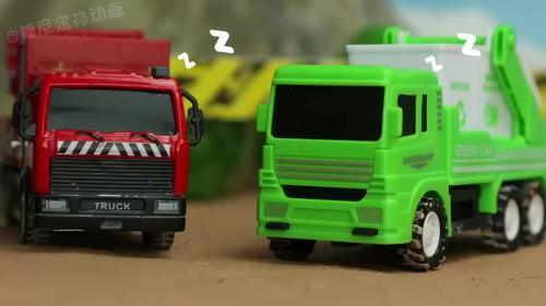 漫威定格动画:不好了!工程车身陷水坑,吊车救援队能救援成功吗