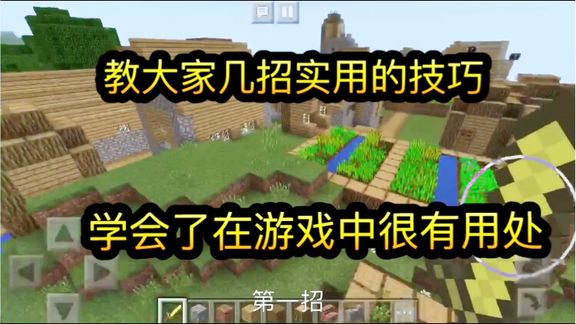 我的世界:教大家几招实用的技巧,学会了在游戏中很有用处